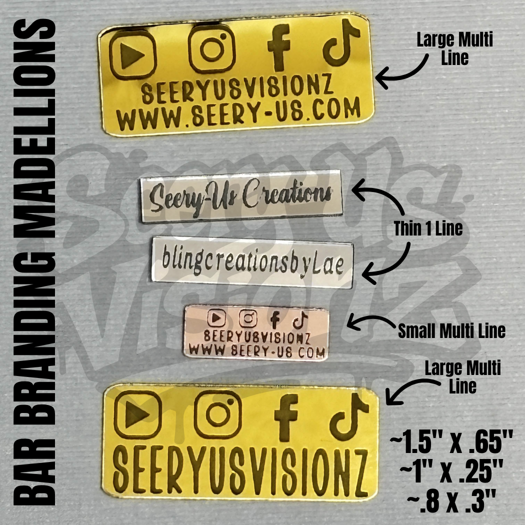 Bar Branding Medallions Set of 15 | Laser Engraved – Seery-Us Visionz